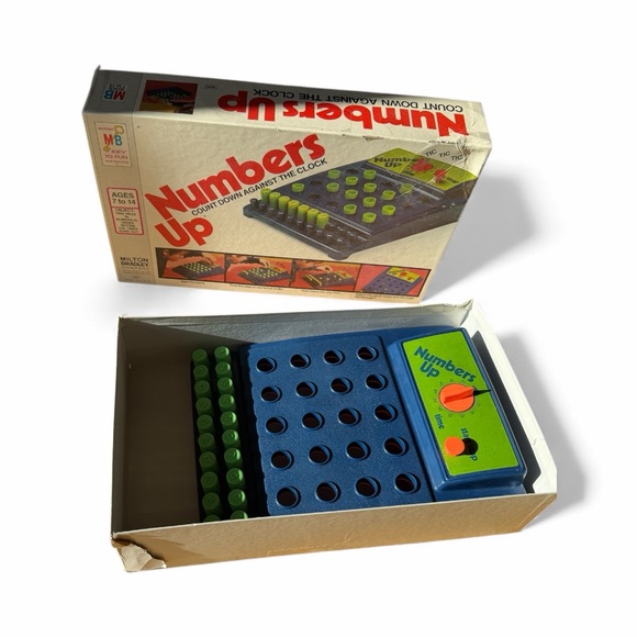 Milton Bradley | Toys | Sold Vintage 978 Numbers Up Game Complete ...
